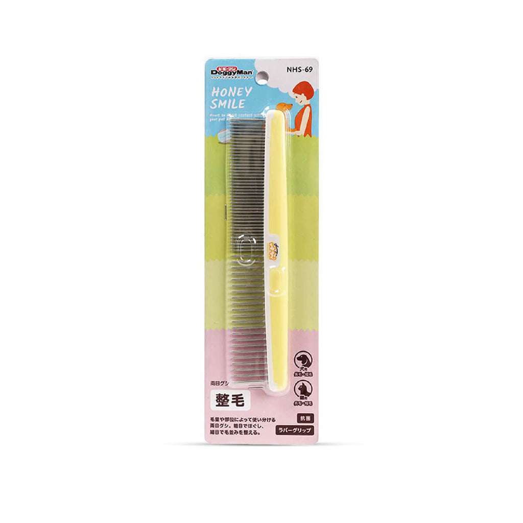 DoggyMan Wide & Narrow Teeth Comb for Cats & Dogs