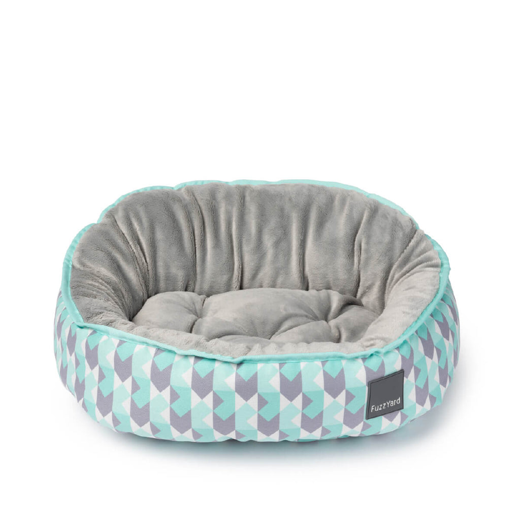FuzzYard Reversible Pet Bed | Mint Fizz