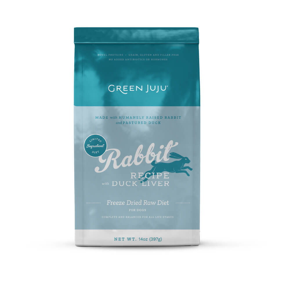 Green Juju Freeze-dried Raw Food | Rabbit & Duck Liver