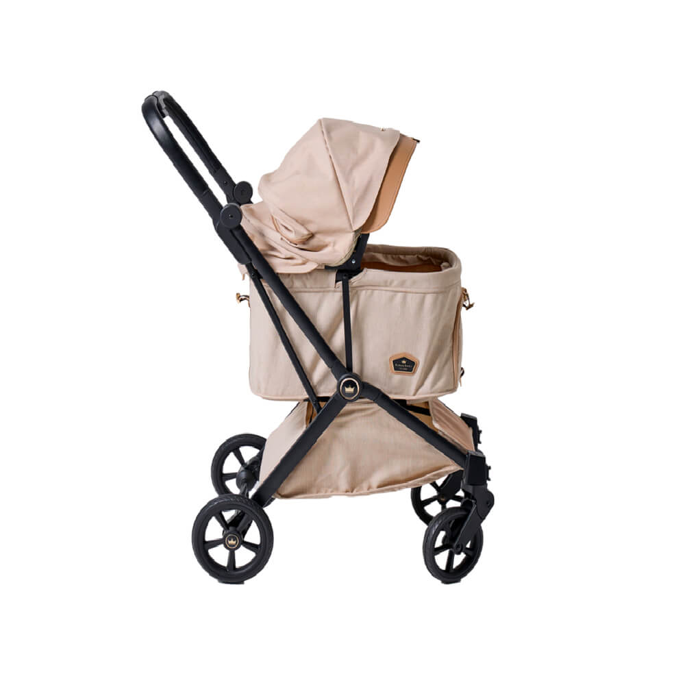 Royal Tails Gloria Foldable Pet Stroller | Beige