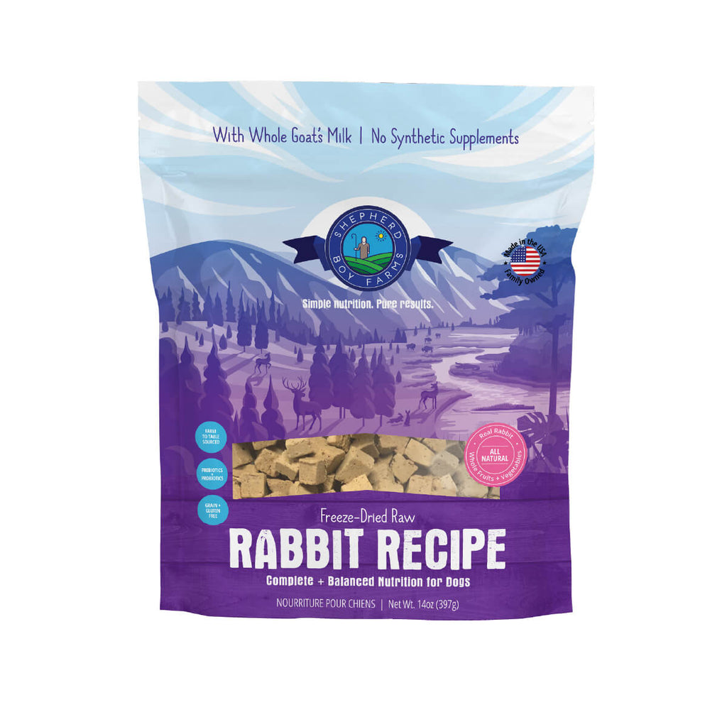 Shepherd Boy Farms Freeze-dried Raw Diet | Rabbit