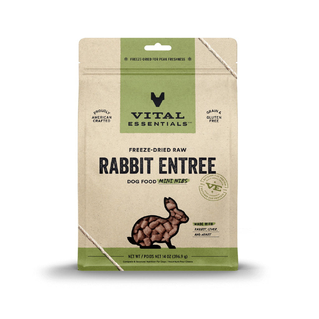 Vital Essentials® Freeze-Dried Mini Nibs Dog Food | Rabbit