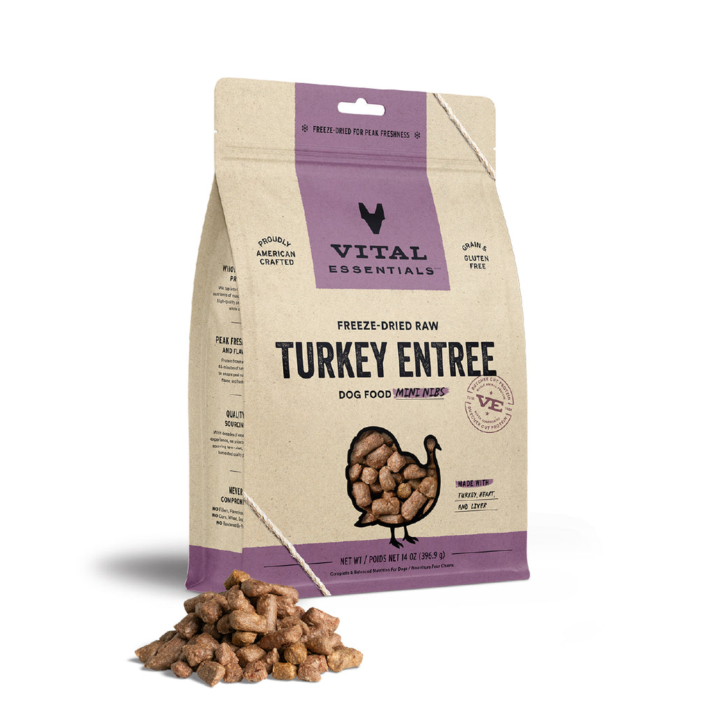 Vital Essentials® Freeze-Dried Mini Nibs Dog Food | Turkey