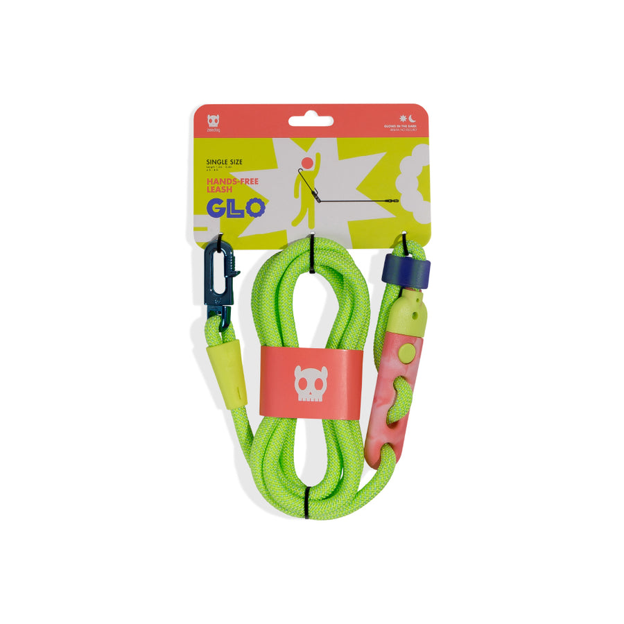 Zee.Dog Hands Free Rope Leash | Glo