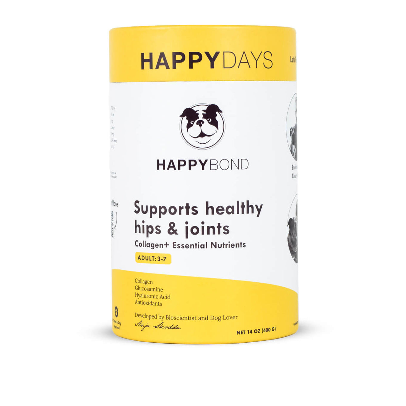 Happy Days Collagen Joint Supplement for Adult Dogs
